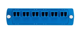 Leviton - 5F100-2LL - 6-PACK PLATE DUPLEX LC SM (12 FIBER) BLUE ...